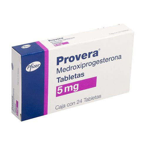 Provera 5 mg 24 Tabletas - Farmacias Klyns