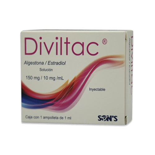 Diviltac Solucion Algestona 150 mg / Estradiol 10 mg / mL 1 Ampolleta ...