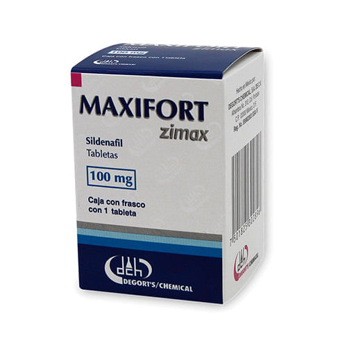 Maxifort Sildenafil 100 mg 1 Tableta - Farmacias Klyns