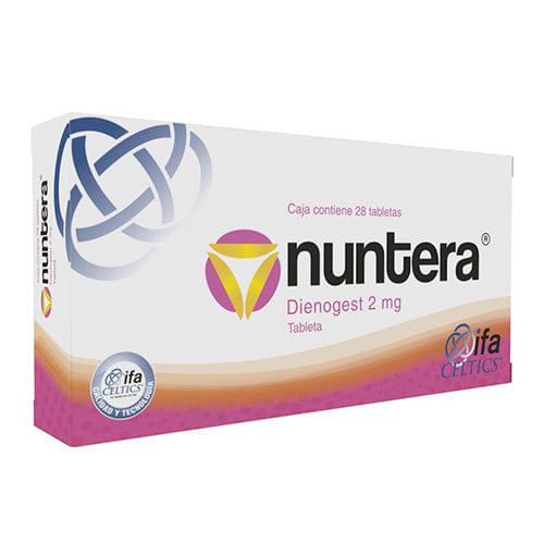 Nuntera 2 mg 28 Tabletas - Farmacias Klyns