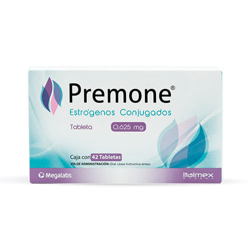 Premone 0.625 mg 42 Tabletas - Farmacias Klyns