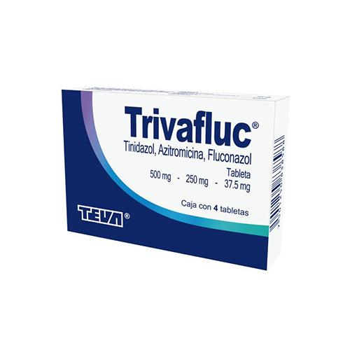 Trivafluc 500 mg / 250 mg / 37.5 mg 4 Tabletas - Farmacias Klyns