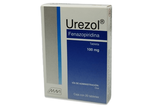 Urezol Fenazopiridina 100 mg 20 Tabletas - Farmacias Klyns