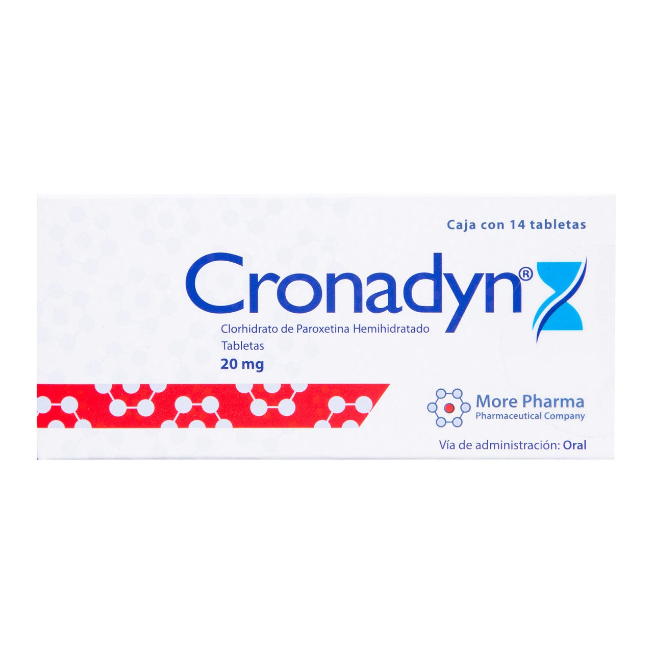 Cronadyn 20 mg 14 Tabletas - Farmacias Klyns