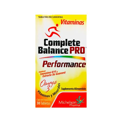 Complete Balance Pro Performance 30 Tabletas - Farmacias Klyns