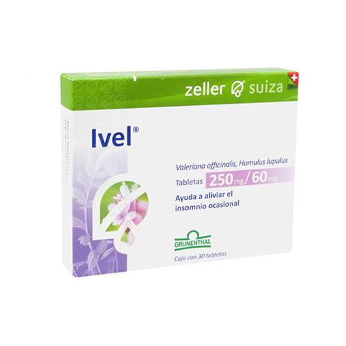 Ivel 250 mg / 60 mg 30 Tabletas - Farmacias Klyns