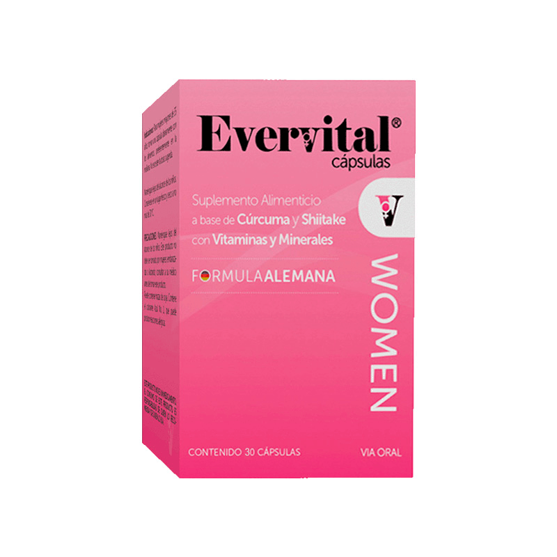 Evervital Women Multivitaminico 30 Capsulas - Farmacias Klyns