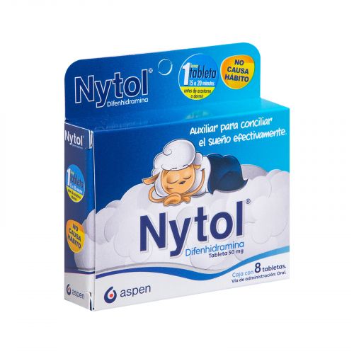 Nytol 50 mg 8 Tabletas - Farmacias Klyns