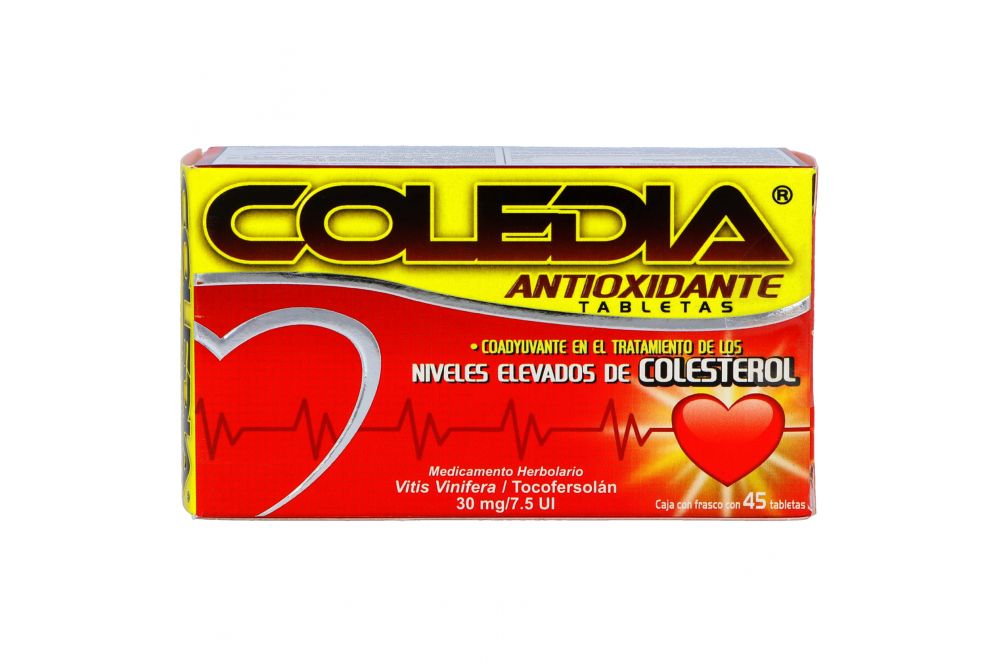 Coledia Antioxidante 45 Capsulas - Farmacias Klyns