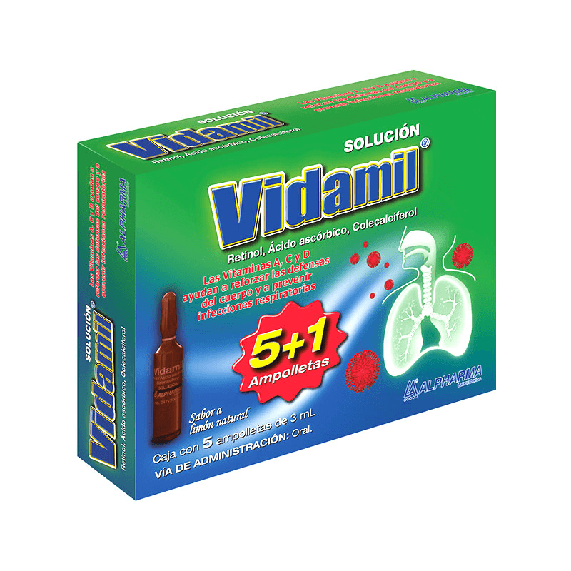 Vidamil 7800 ui 3 5 Ampolletas de 3 mL - Farmacias Klyns