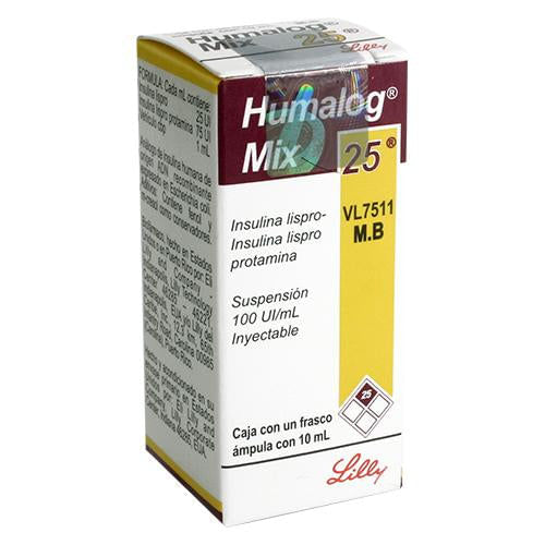 Humalog Mix Suspension 100 UI/mL 10 mL - Farmacias Klyns