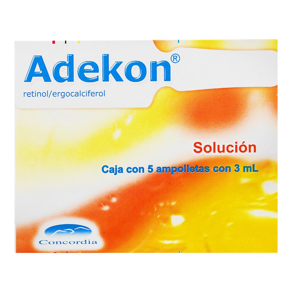 Adekon Solucion 5 Ampolletas de 3 mL - Farmacias Klyns