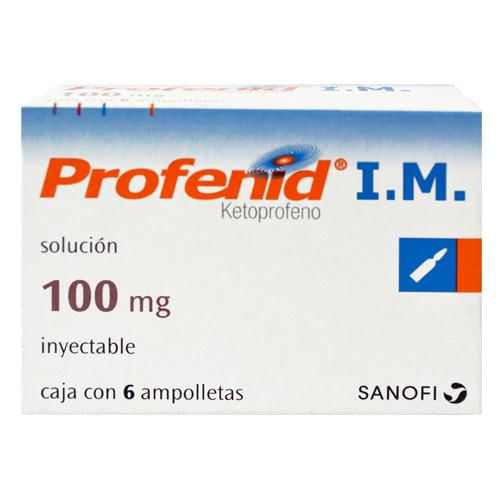 Profenid I.M. Solucion Inyectable 100 mg 6 Ampolletas - Farmacias Klyns
