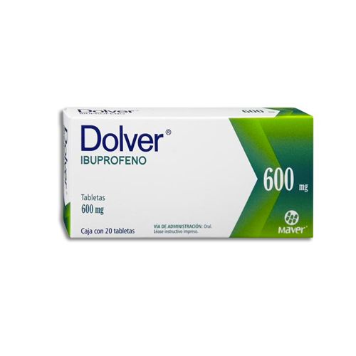 Dolver Ibuprofeno 600 mg 20 Tabletas - Farmacias Klyns