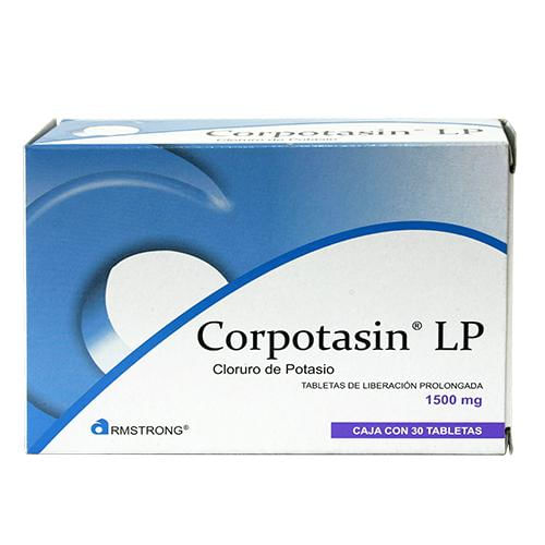 Corpotasin LP 1500 mg 30 Tabletas - Farmacias Klyns