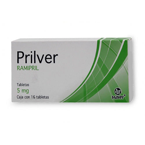 Prilver Ramipril 5 mg 16 Tabletas - Farmacias Klyns