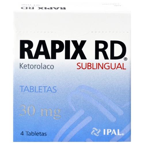 Rapix RD Sublingual 30 mg 4 Tabletas - Farmacias Klyns