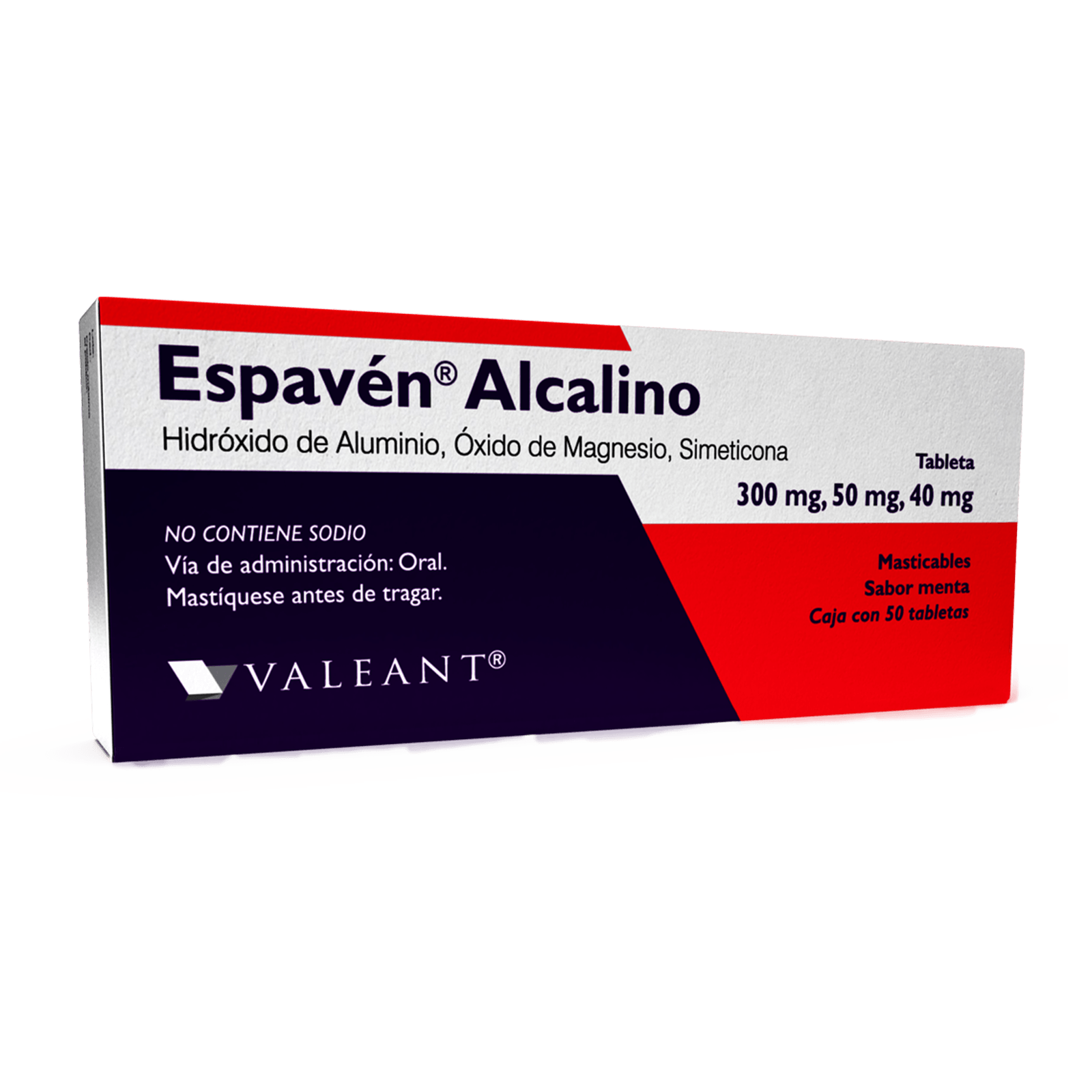 Espaven Alcalino 300 mg / 50 mg / 40 mg 50 Tabletas - Farmacias Klyns