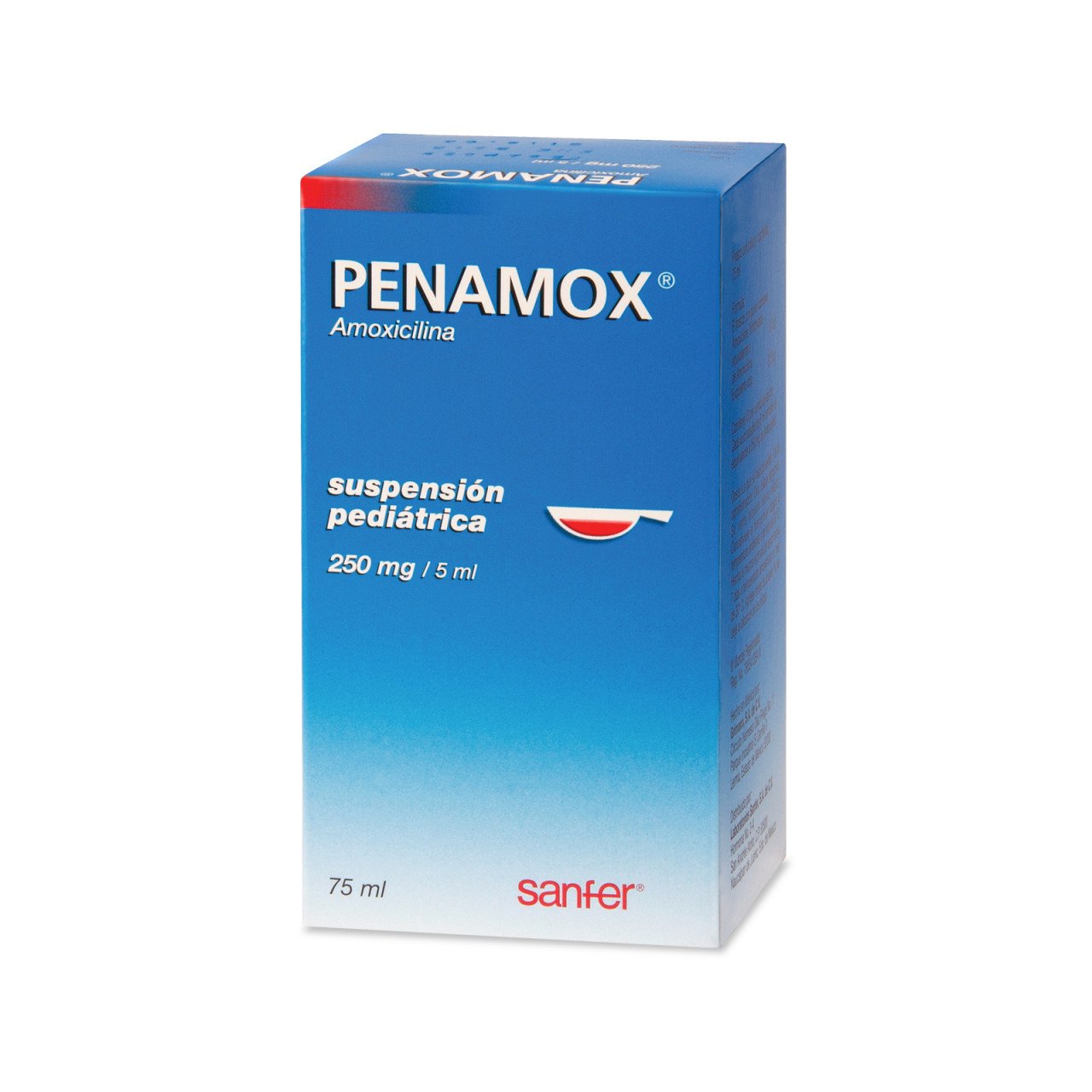 Penamox Suspension Pediatrica 250 mg / 5 mL 75 mL - Farmacias Klyns