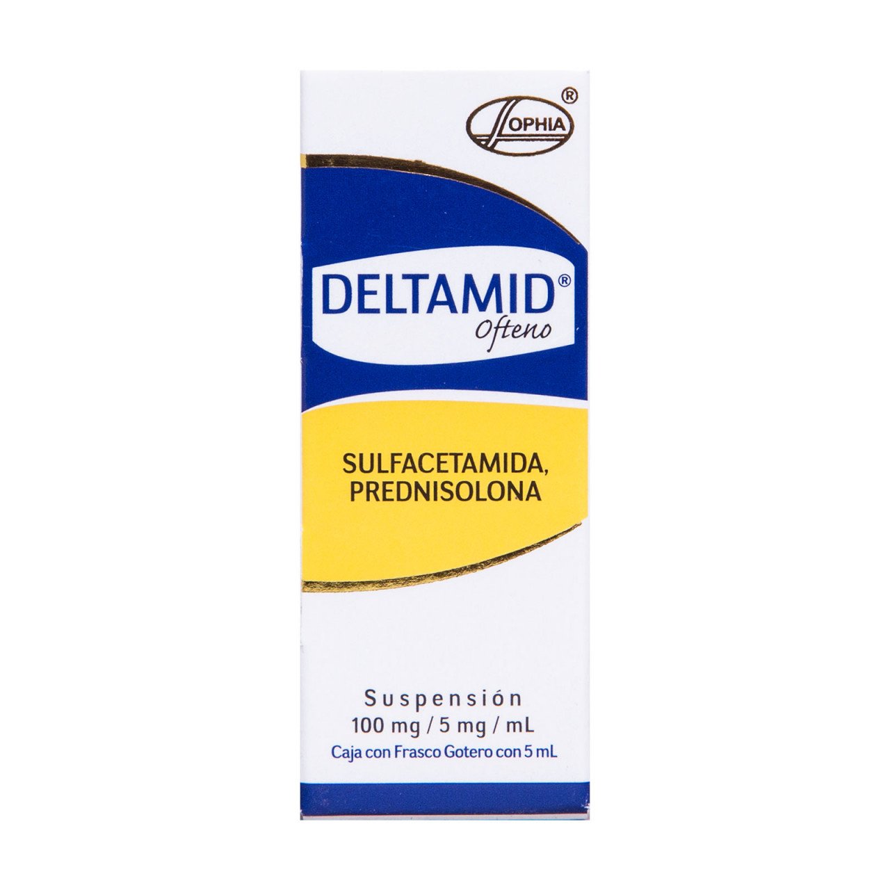 Deltamid Ofteno Suspension 100 mg / 5 mg / mL Frasco con 5 mL ...
