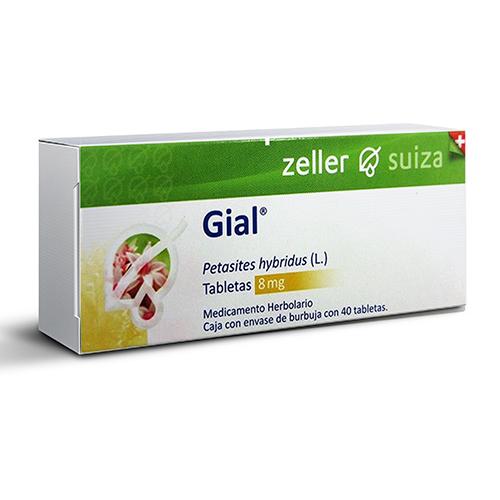Gial 8 mg 40 Tabletas - Farmacias Klyns