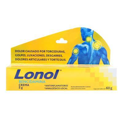 Lonol Crema 5 g Tubo con 60 g - Farmacias Klyns