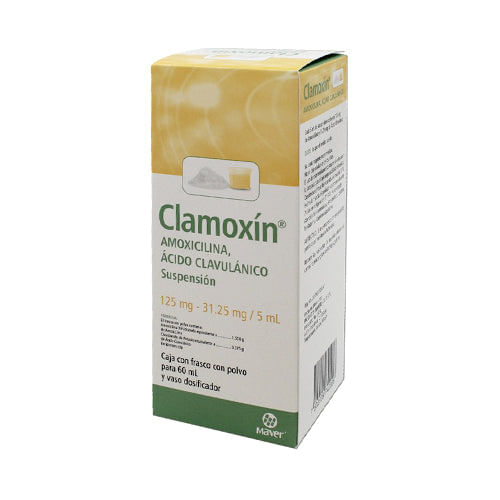 Clamoxin Suspension Amoxicilina 125 mg / Acido Clavulanico 31.25 mg/5 ... Clamoxin Suspension Amoxicilina 125 mg / Acido Clavulanico 31.25 mg/5 ...