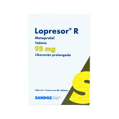 Lopresor 95 mg 30 Tabletas - Farmacias Klyns