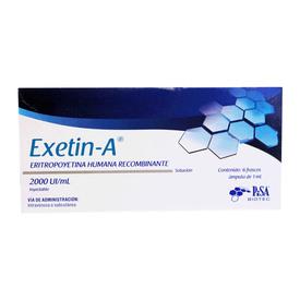 Exetin-A Solucion Inyectable 2000 UI 6 Ampulas - Farmacias Klyns