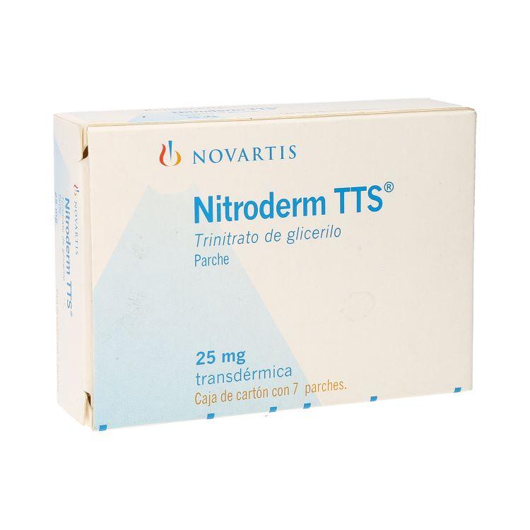 Nitroderm Tts Parche 25 mg 7 Piezas - Farmacias Klyns