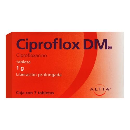Ciproflox DM 1 g 7 Tabletas - Farmacias Klyns
