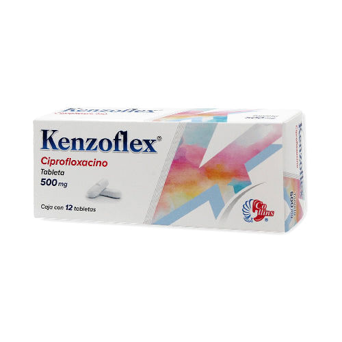 Kenzoflex Ciprofloxacino 500 mg 12 Comprimidos - Farmacias Klyns
