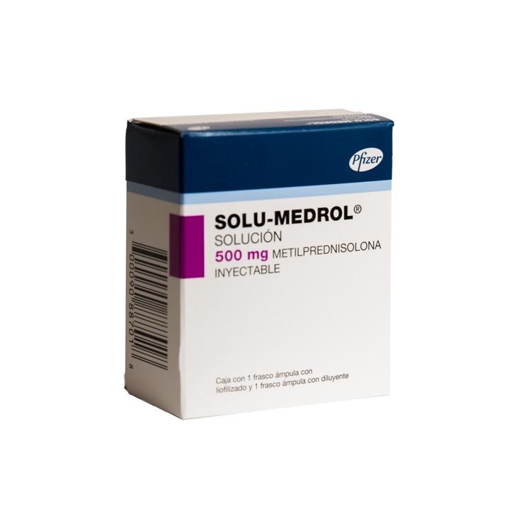 Solu-Medrol Solucion 500 mg 1 mL - Farmacias Klyns