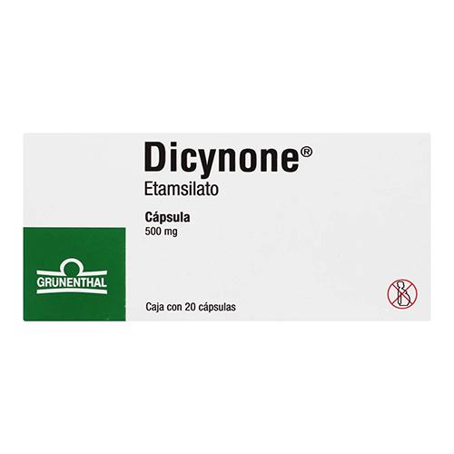 Dicynone 500 mg 20 Capsulas - Farmacias Klyns