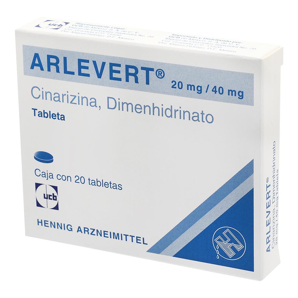 Arlevert 20 mg / 40 mg 20 Tabletas - Farmacias Klyns