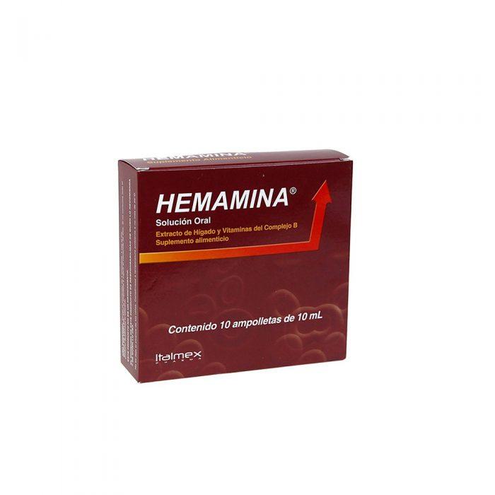 Hemamina Solucion Oral 10 Ampolletas de 10 mL - Farmacias Klyns