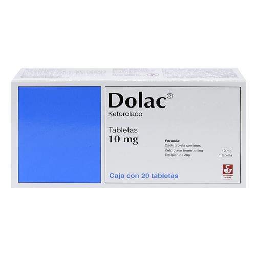 Dolac 10 mg 20 Tabletas - Farmacias Klyns