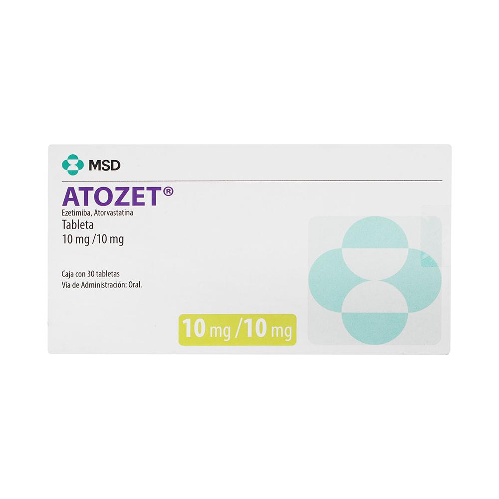 Atozet 10 mg / 10 mg 30 Tabletas - Farmacias Klyns