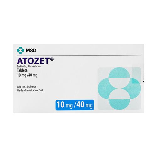 Atozet 10 mg / 40 mg 30 Tabletas - Farmacias Klyns