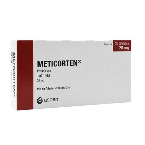 Meticorten 20 mg 30 Tabletas - Farmacias Klyns