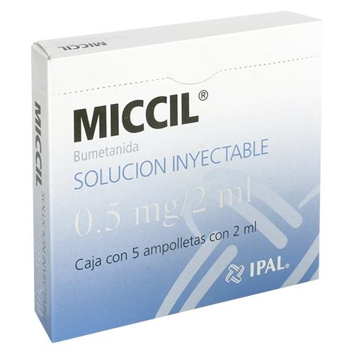 Miccil Solucion Inyectable 0.5 mg / 2 mL 5 Ampolletas 2 mL - Farmacias ...