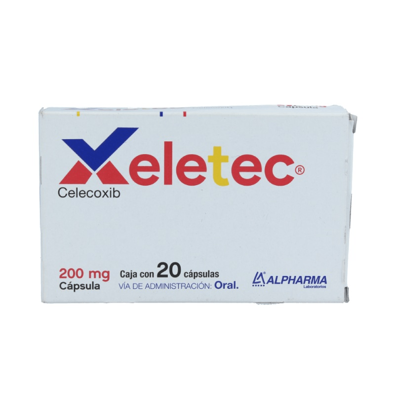 Xeletec 200 mg 20 Capsulas - Farmacias Klyns