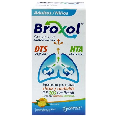 Broxol Solucion 300 mg / 100 mL Frasco con 120 mL - Farmacias Klyns