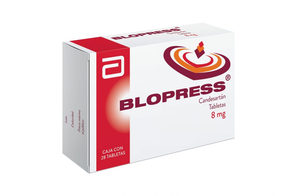 Blopress 8 mg 28 Tabletas - Farmacias Klyns