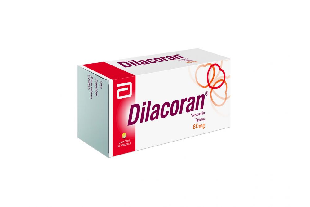 Dilacoran 80 mg 30 Tabletas - Farmacias Klyns