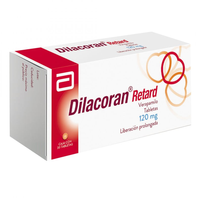 Dilacoran Retard 120 mg 30 Tabletas - Farmacias Klyns