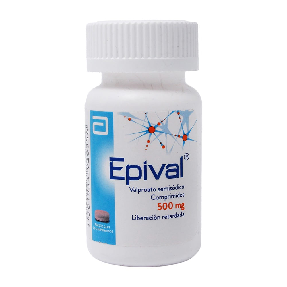Epival 500 mg 30 U - Farmacias Klyns