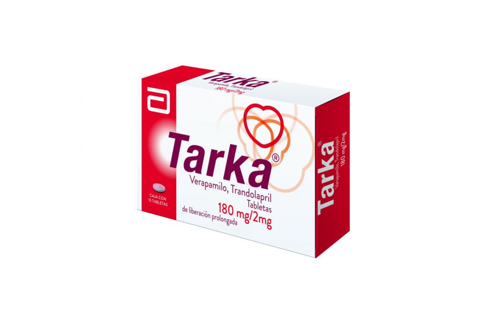 Tarka 180 mg 2 mg 15 Tabletas Liberacion Prolongada - Farmacias Klyns