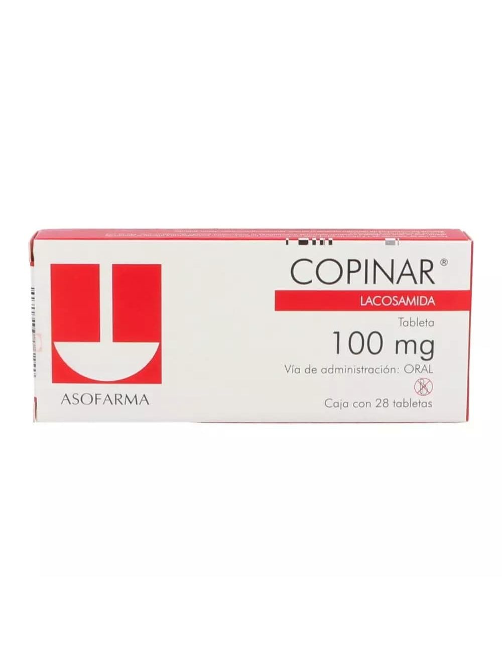 Copinar 100 mg 28 Tabletas - Farmacias Klyns
