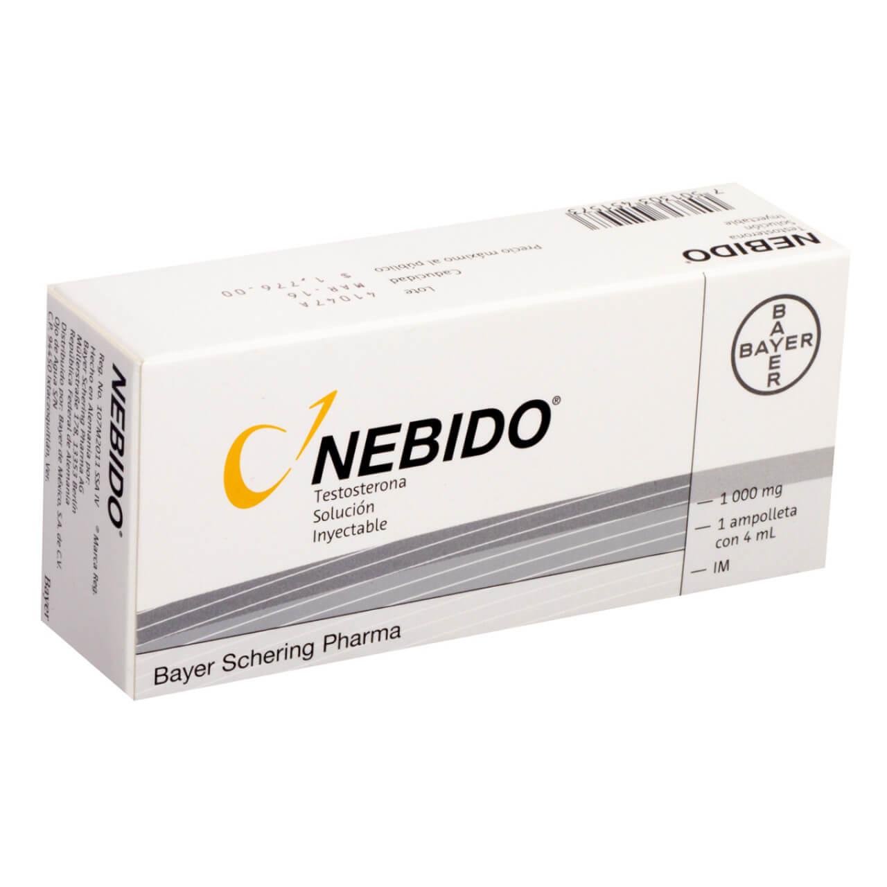 Nebido Solucion Inyectable 1 000 mg / 4 mL 1 Ampolleta - Farmacias Klyns